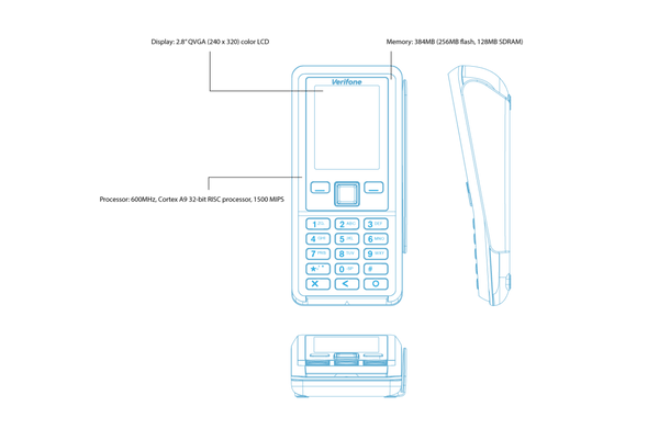 Verifone Engage P200 Plus High-Speed Pin Pad (M430-003-04-NAA-5 ...