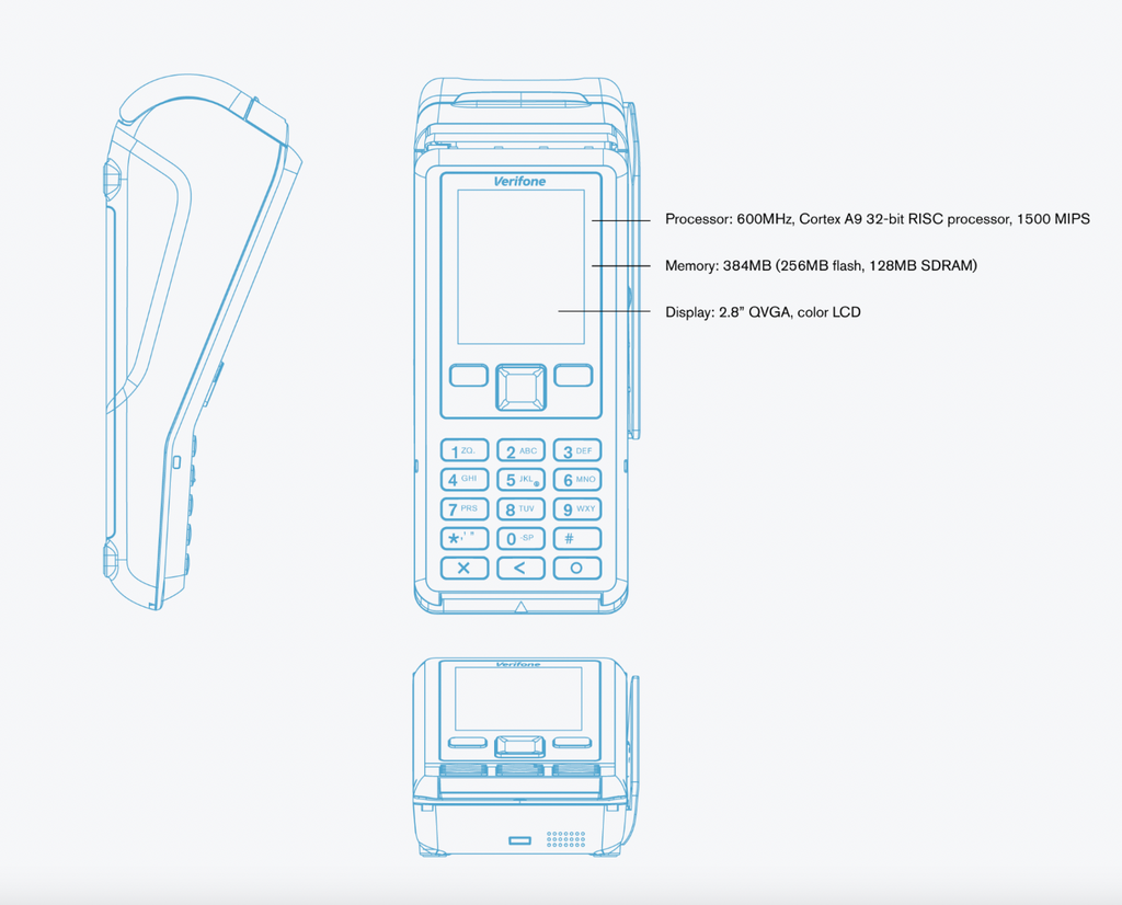 Verifone Engage V200C (M420-053-01-NAA-5) | CardMachineOutlet.com
